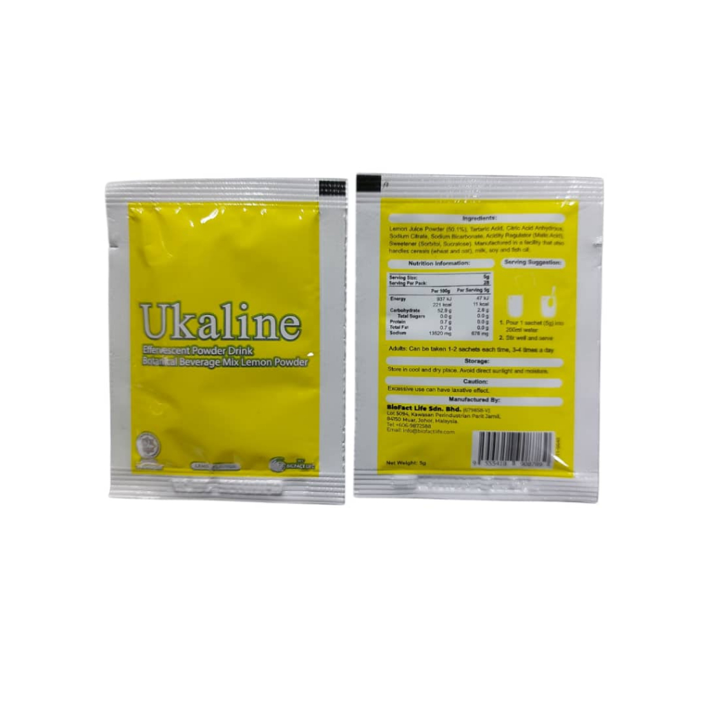 BIOFACT LIFE UKALINE EFFERVESCENT LEMON FLAVOUR 5G ( 1PCS/PKT ...
