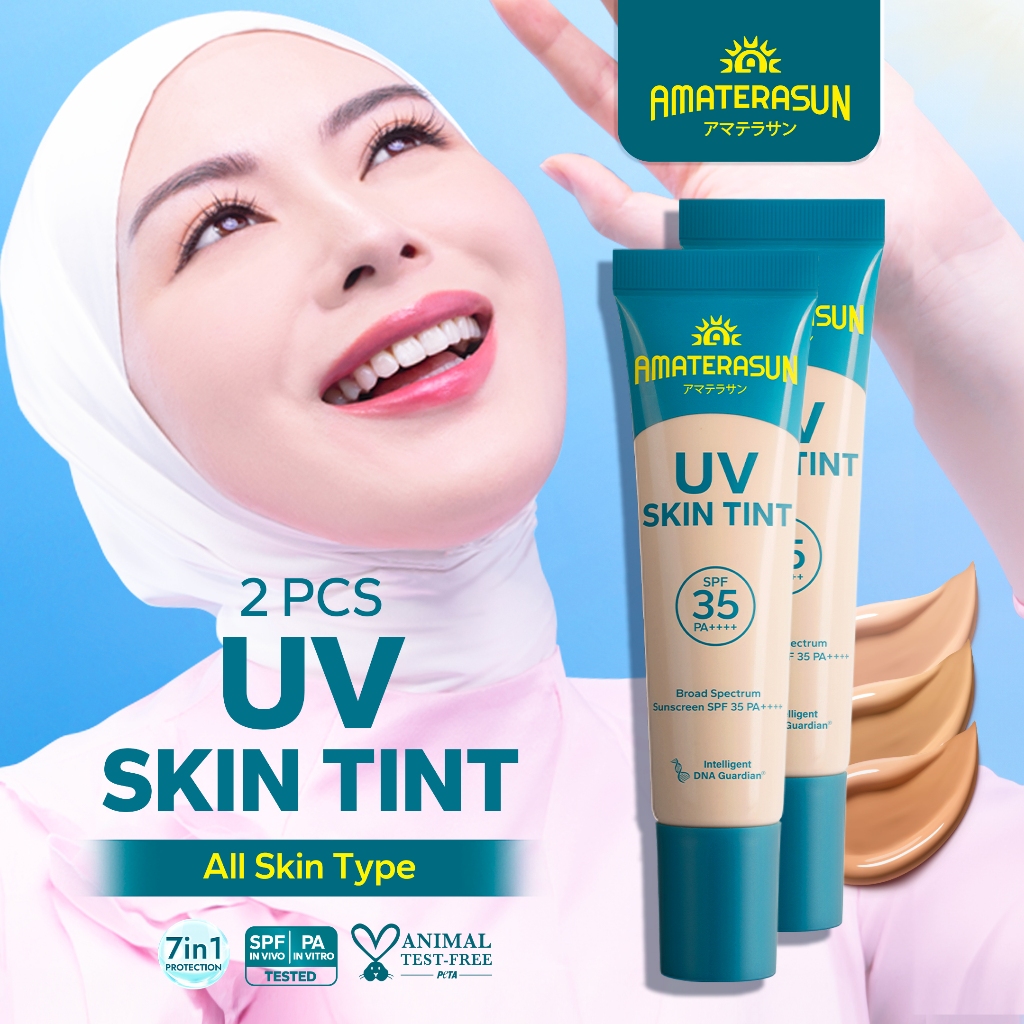 AMATERASUN UV Skin Tint SPF 35 PA++++ (2 Pcs) | Shopee Malaysia