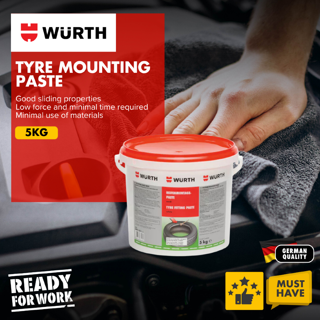Wurth Tyre Mounting Paste 5kg l Pelincir Tayar | 轮胎润滑剂 | Shopee Malaysia