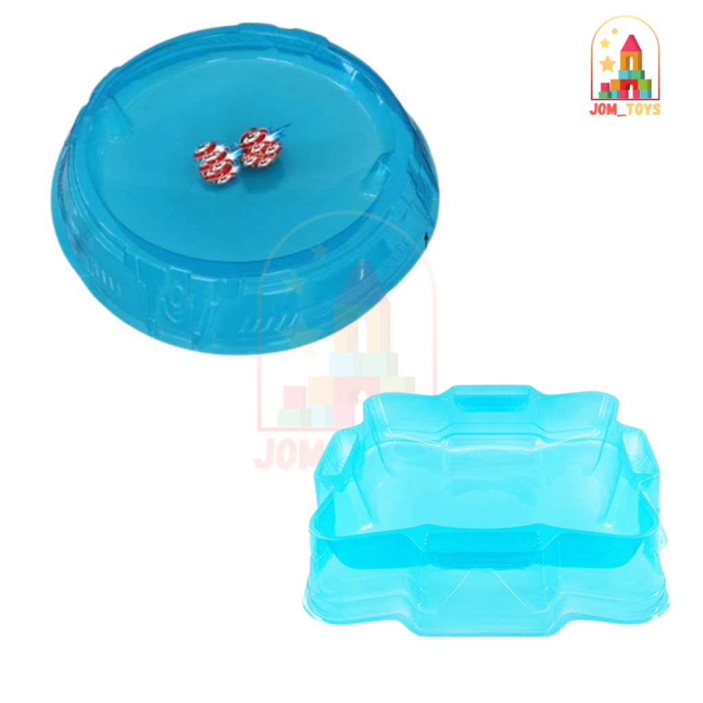 Large Battle Stadium Arena for Spinning Top Gyro Game Light Blue Ready ...