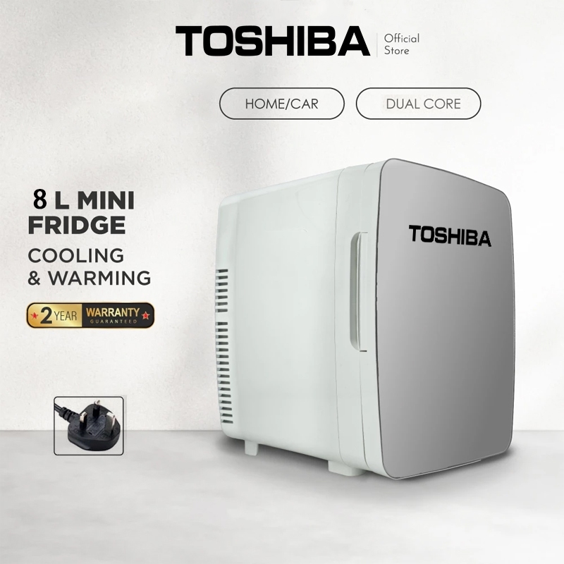 Toshiba 8L Portable Mini Fridge with Dual Motor | Peti Sejuk Mini 8L ...