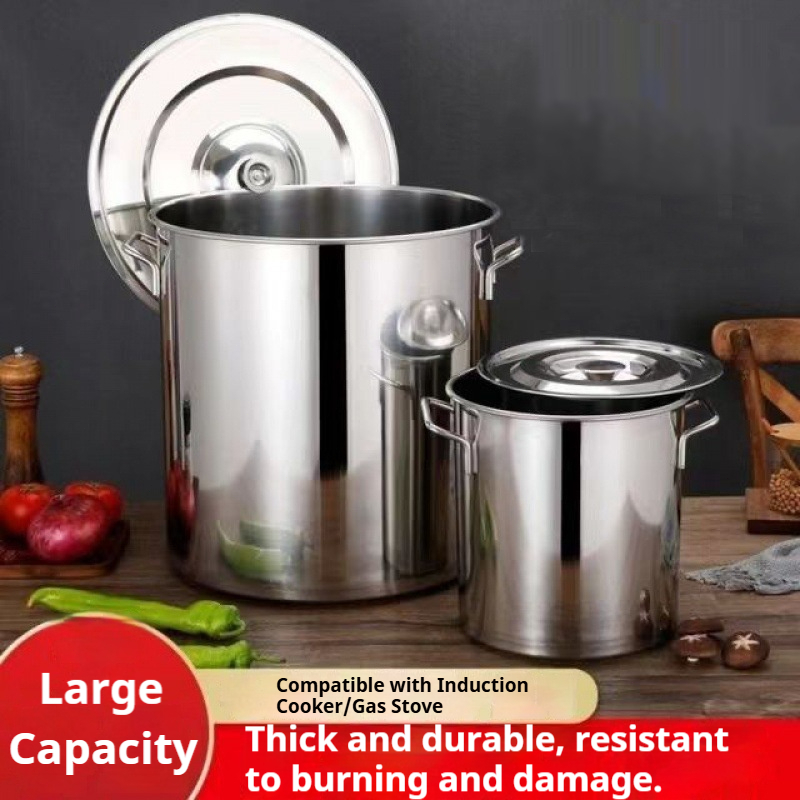 stainless steel set stock pot/Periuk Sup/home use small stock pot/large ...