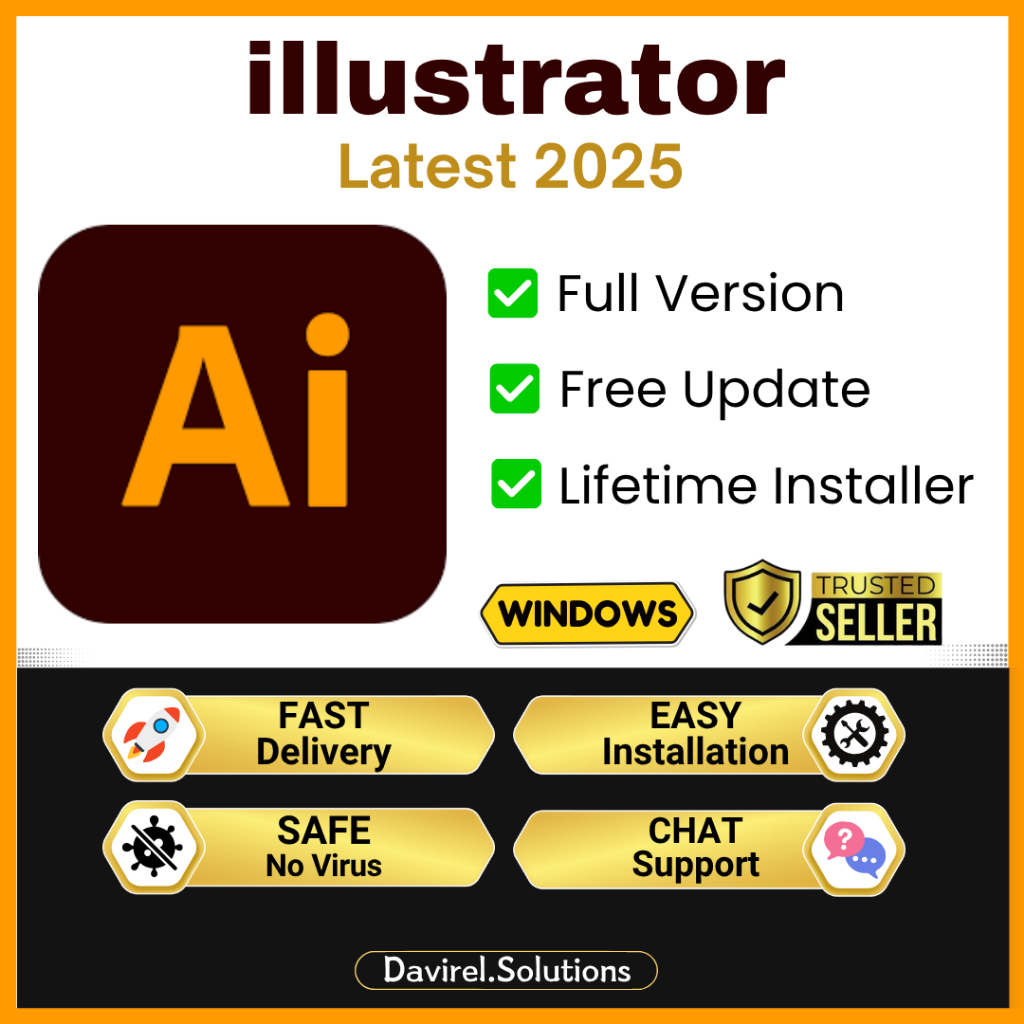 Adobe illustrator 2026 | Full Version | Windows User | Shopee Malaysia