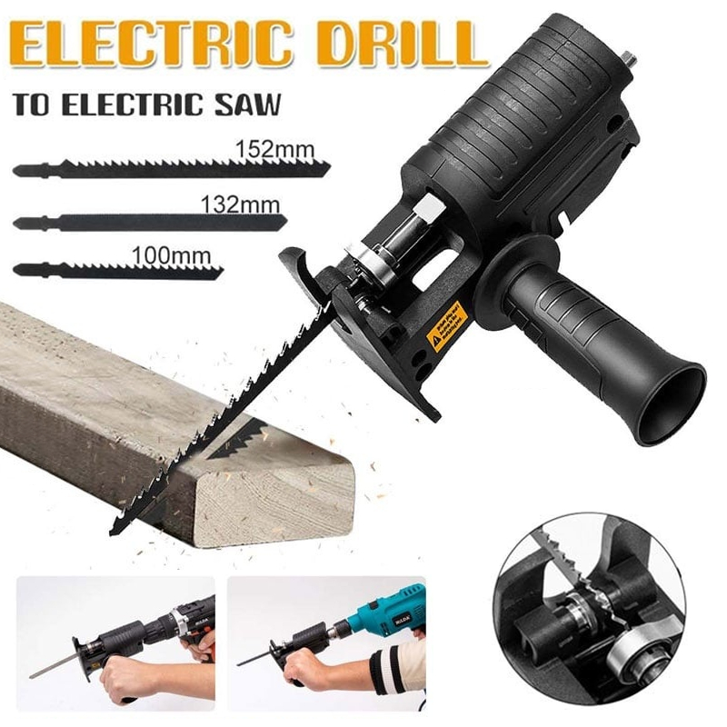 Portable Reciprocating Saw Converter Modified Electric Drill Power ...