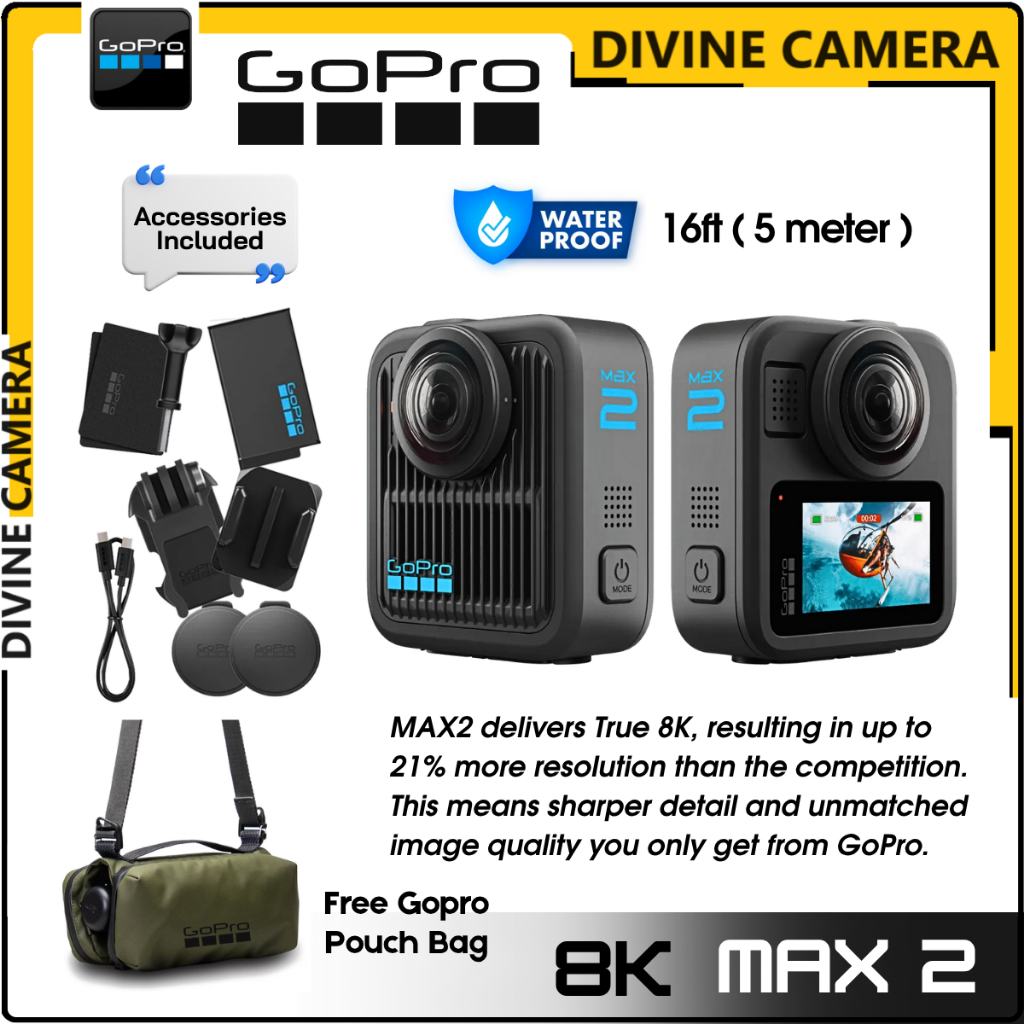 GoPro Max 2 The True 8K 360 Action Camera | Shopee Malaysia