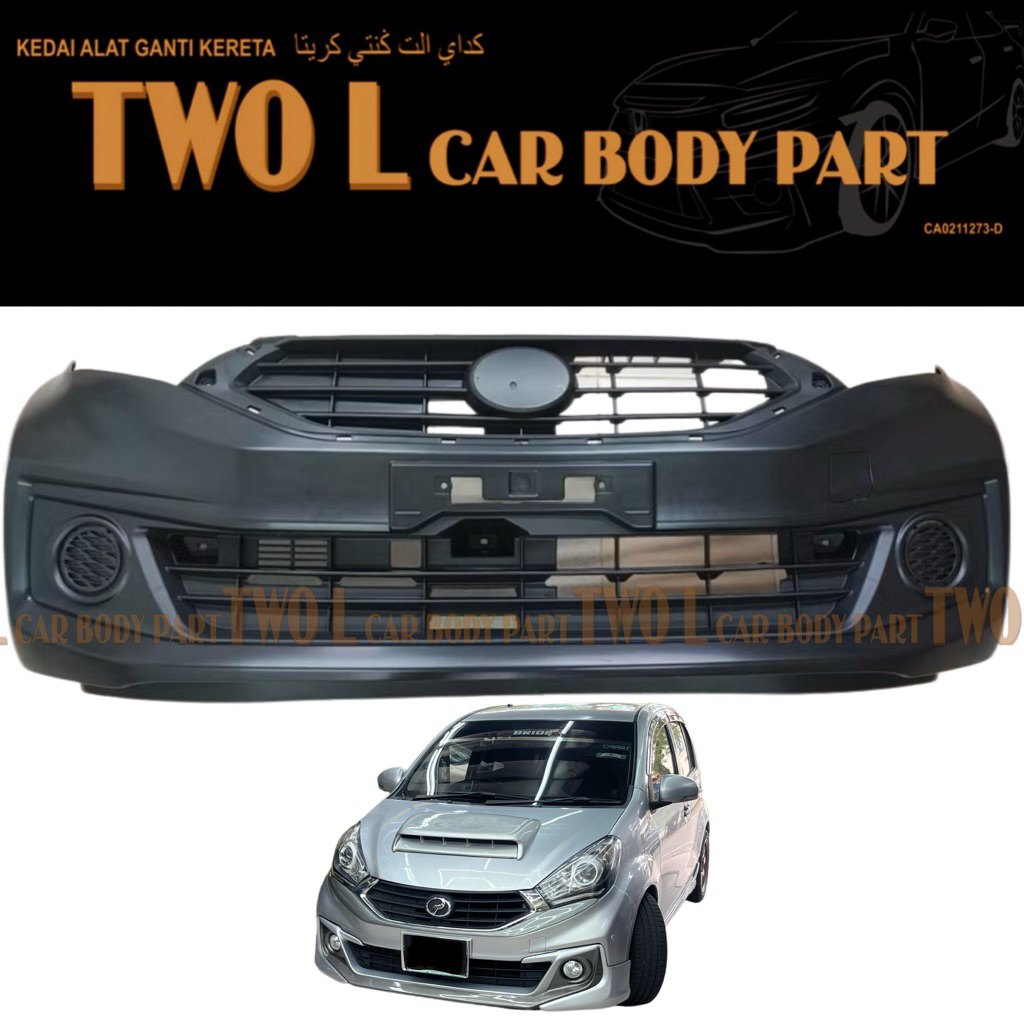 perodua myvi 1.3 icon g spec front bumper bumper depan dan fog lamp and ...