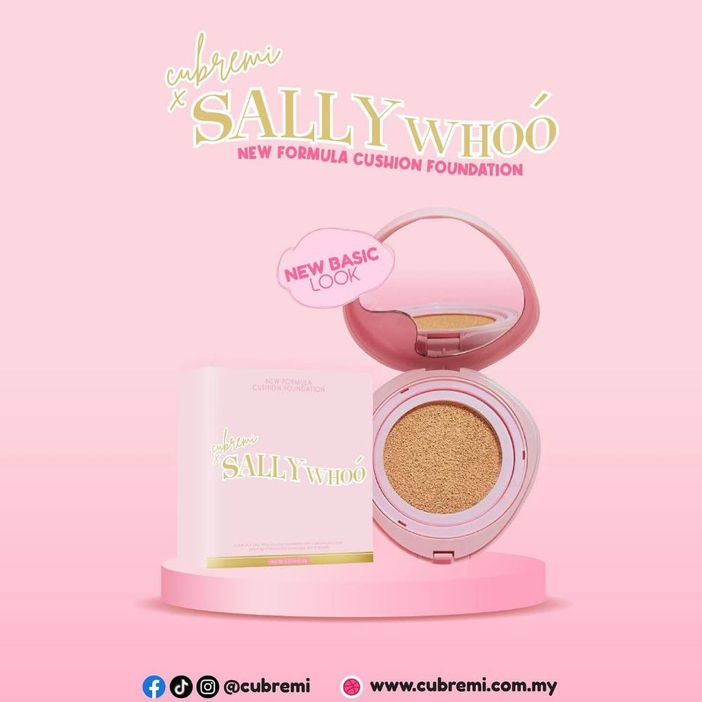 CUBRE MI x SALLY WHOO FOUNDATION NEW FORMULA NEW BASIC LOOK | Shopee ...