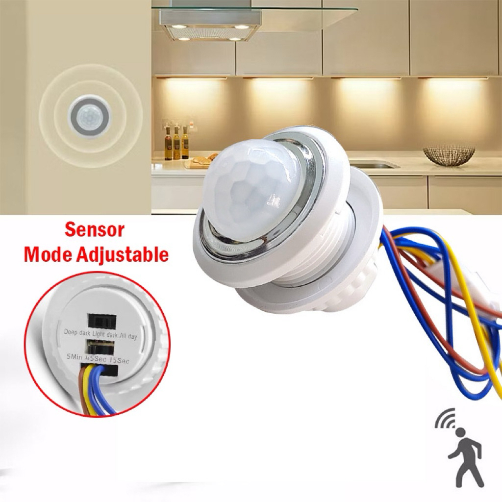 PIR Infrared Sensor Light Motion Adjustable 110V-220V PIR Detector ...