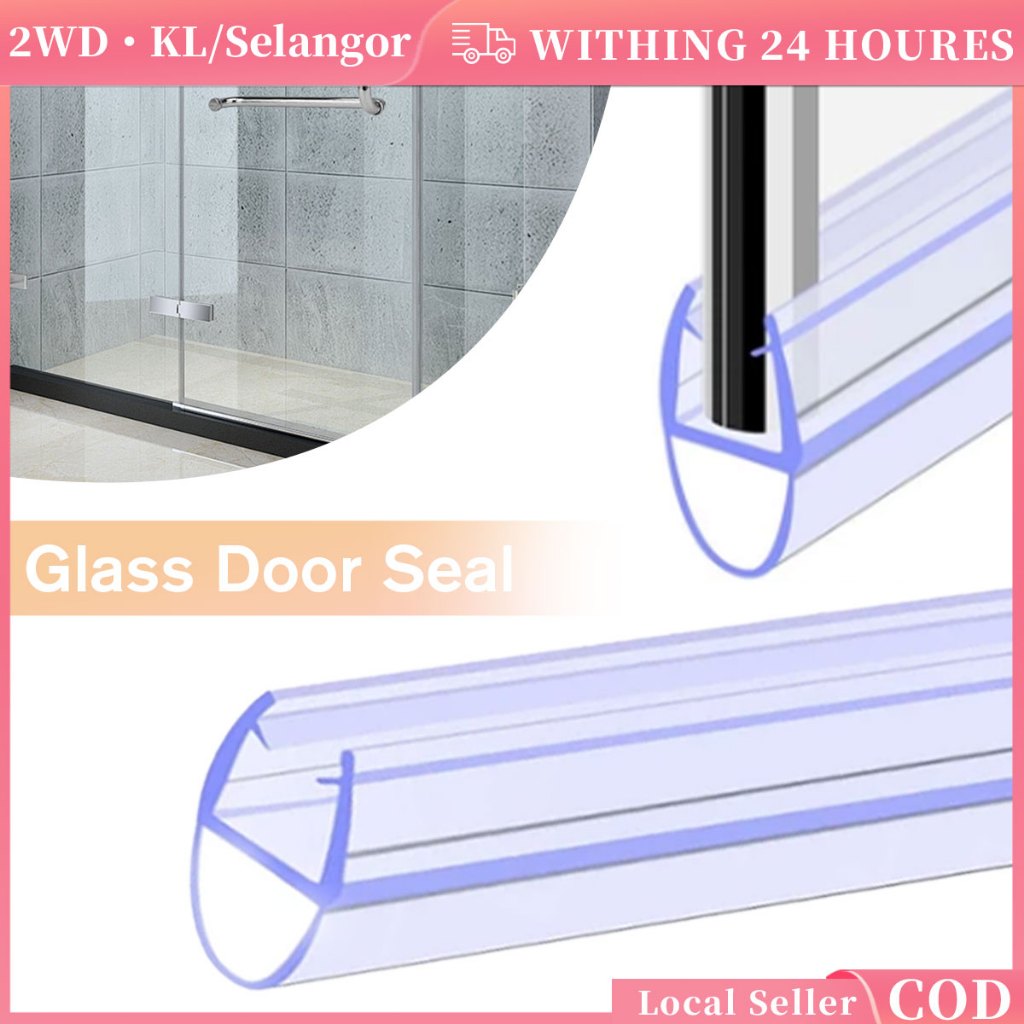 Baffle Bath Screen Portable Rubber Glass Door Weatherstrip Useful Water ...