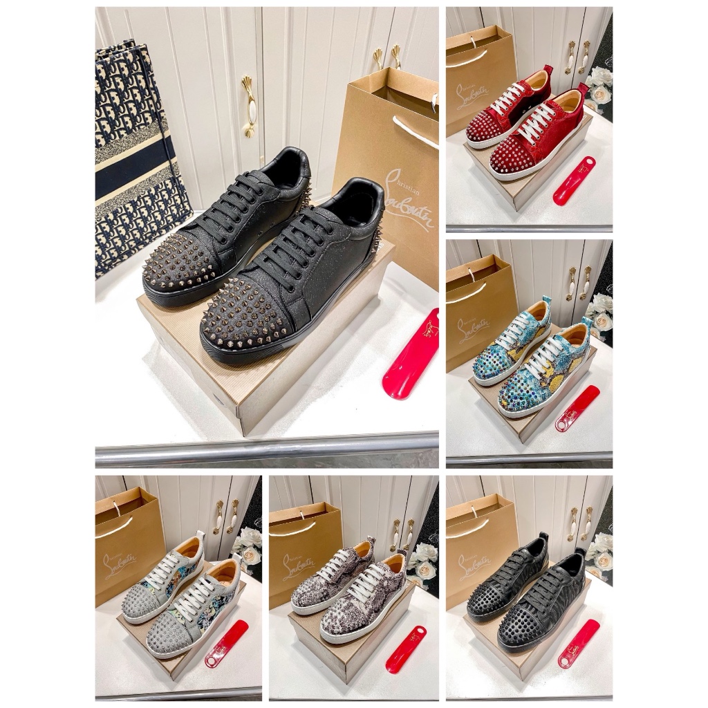 Shoes C1LCZ blue color fancy design leather sneakers unisex kasut ...