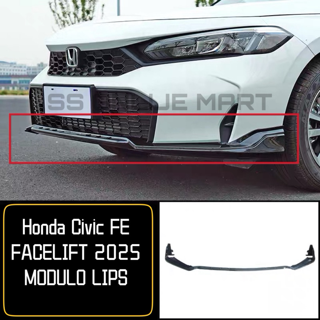 Honda Civic Fe 2025 Facelift Front Modulo Thai Lips Modulo Front Skirt ...