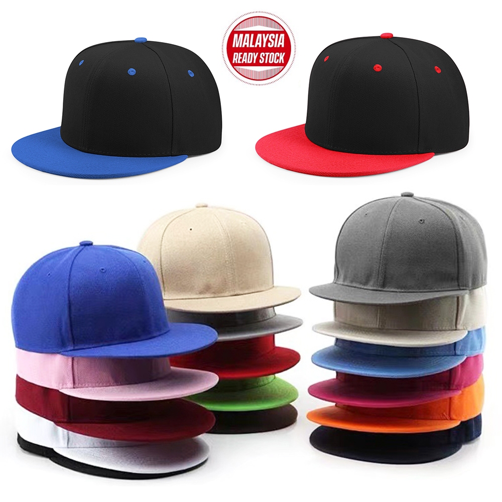 COLOUR PLAIN NEW FASHION BASEBALL CAP SNAPBACK CAP TOPI LELAKI ...