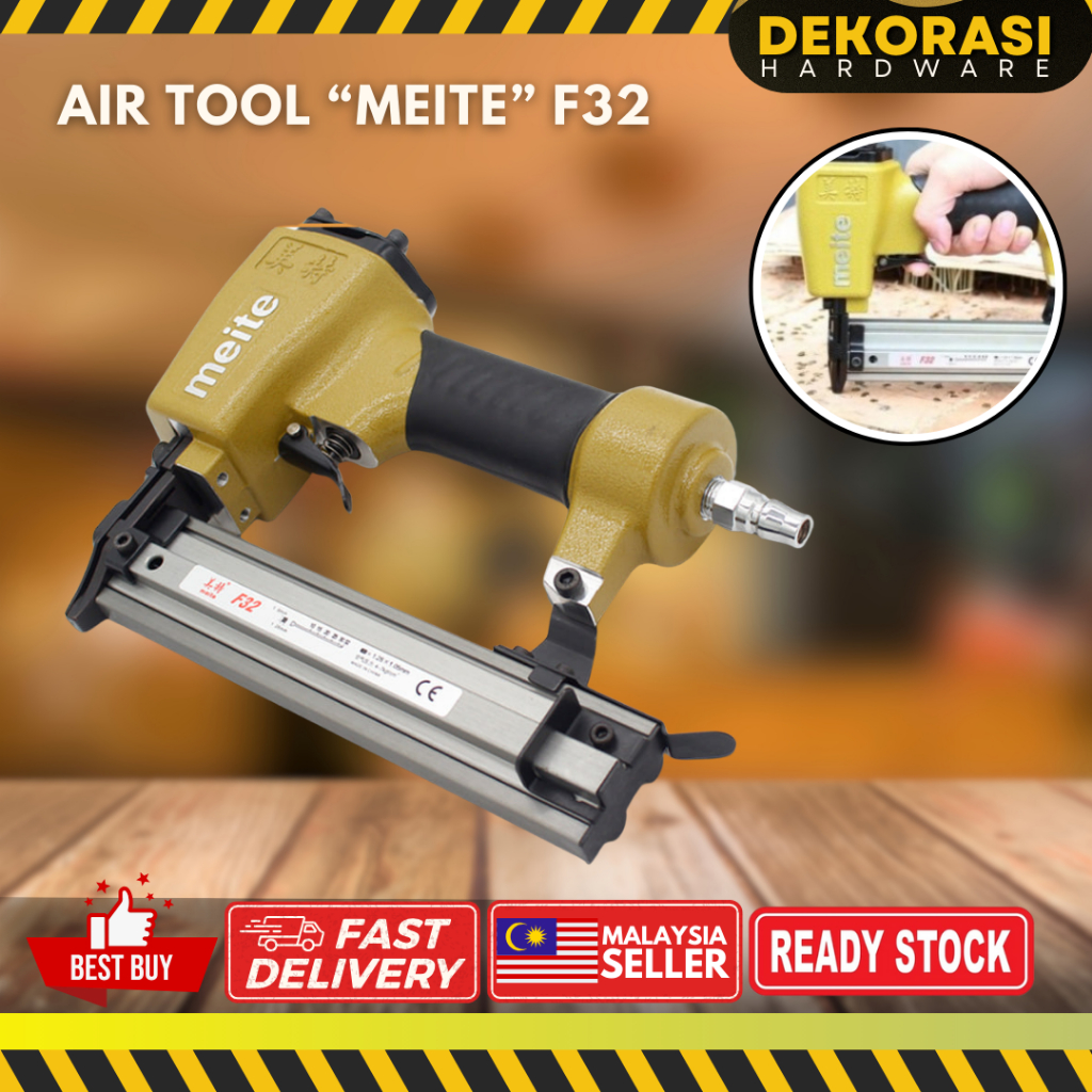 ~READY STOCK~MEITE F32 PNEUMATIC AIR STAPLER GUN | Shopee Malaysia