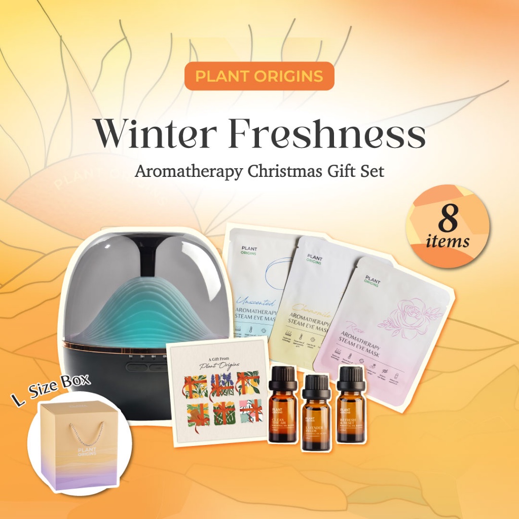 Plant Origins Winter Freshness Aromatherapy Christmas Gift Set (8 items ...