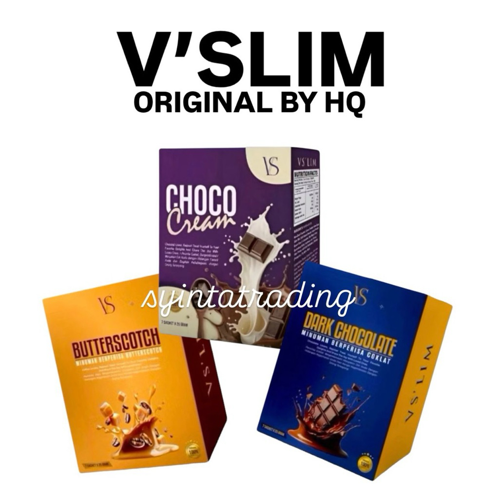 VSLIM BY DYNA YUSOF 7s Butterscotch Dark Chocolate Choco Cream Coklat ...