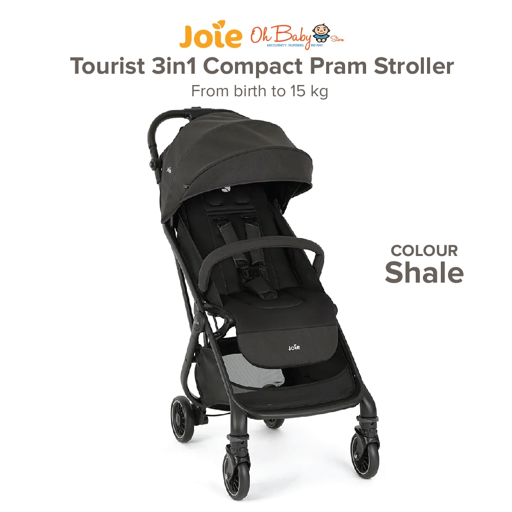 Joie Tourist 3in1 Compact Pram Stroller From birth to 15 kg | Shopee ...