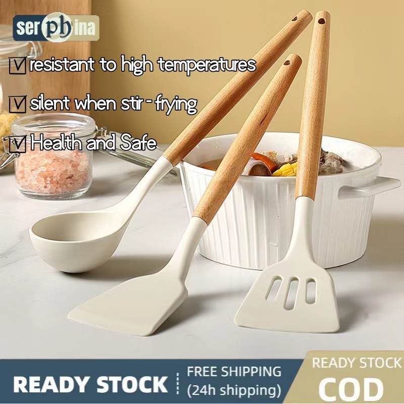 Food grade Silicon Spatula 3PCS Kitchenware Set Utensils Cooking Sets ...