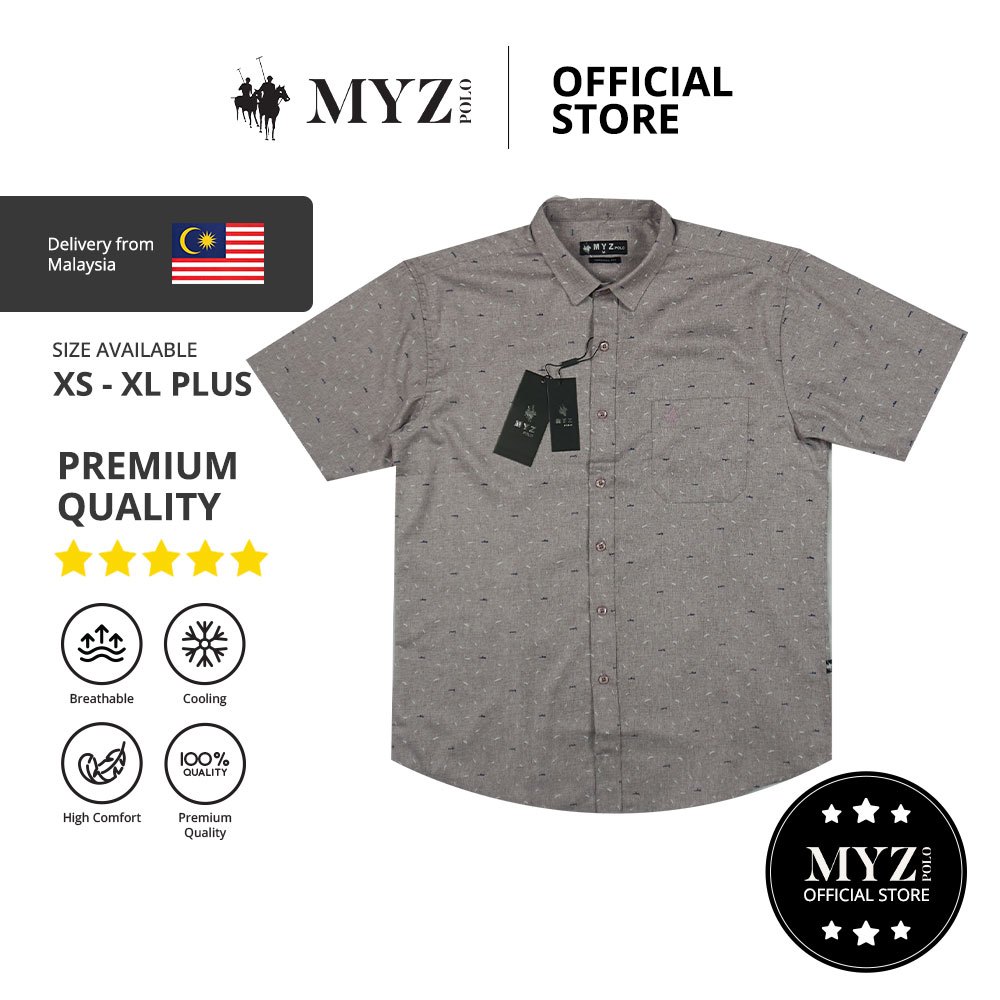 MYZ POLO Premium Pattern Smart Stylish Pocket Shirt (CODE30181 ...