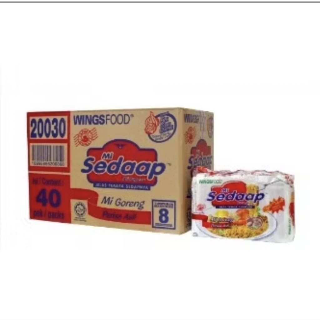 (sabah) Mi Sedap 8 x 5 x91gram ( 40 pek ) 1 carton mee sedap mee goreng ...
