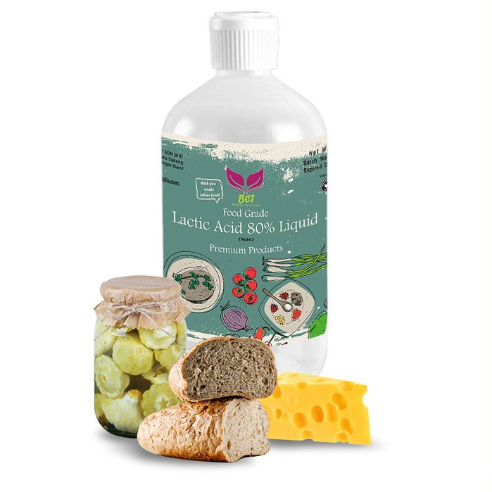 Lactic Acid 80% Liquid/乳酸80％液体 500G (Food Grade) As preservative ...