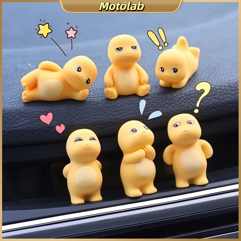 6pcs Luminous Milk Dragon Cute 3D Cartoon Resin Set Desktop Decoration ...