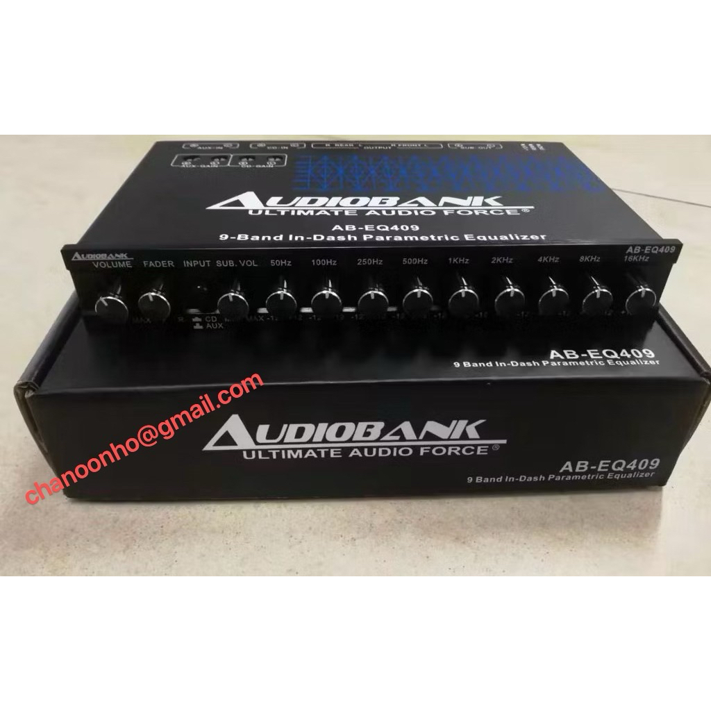AUDIOBANK Ultimate Audio Force AB-EQ409 9 Band In-dash Parametric ...