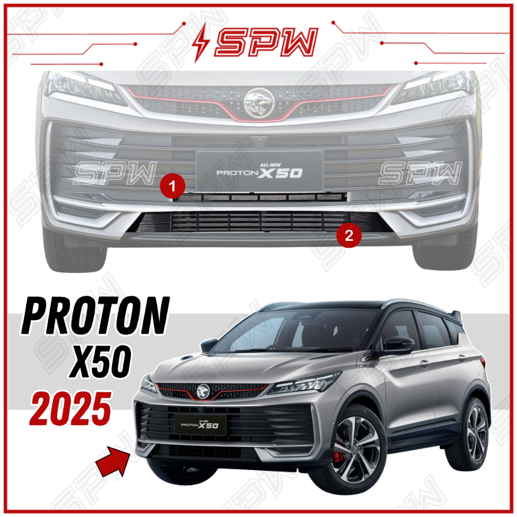 Proton X50 X-50 (Facelift 2025) Front Mesh Grill Honeycomb Bumper ...
