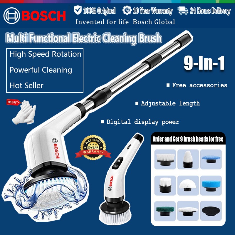 2025 Upgrade Bosch Model 9 In 1 Cordless Brush Handheld Rechargeable ...