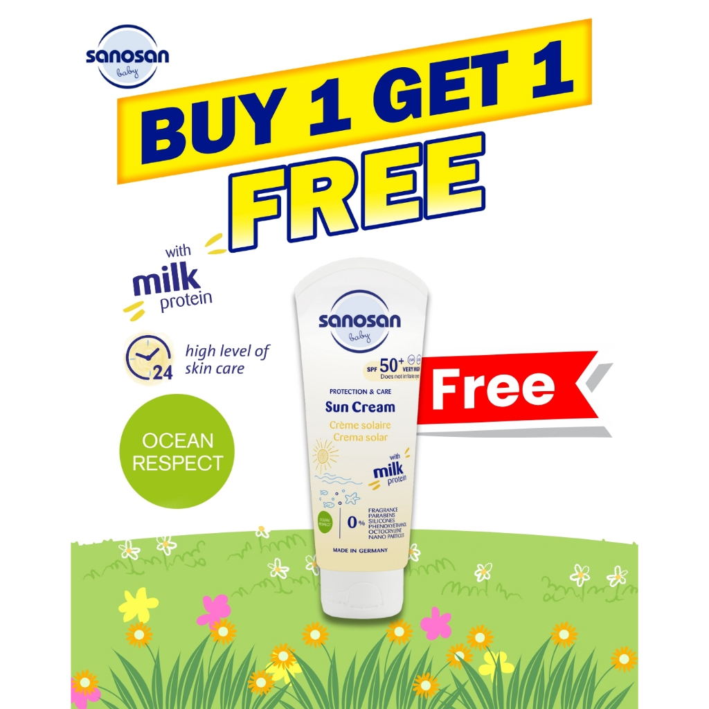 Sanosan Baby Sun Cream SPF50+ (75ml) BUY 1 GET 1- 11.11 PROMO | Shopee ...