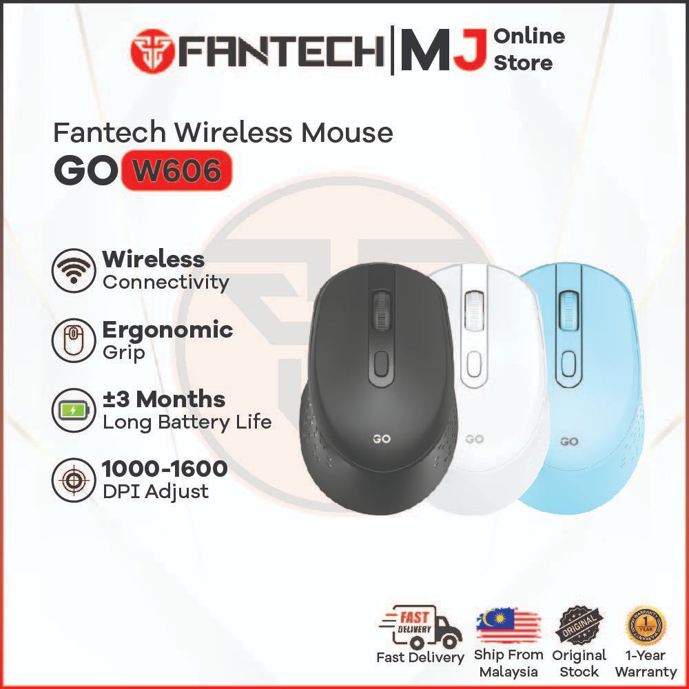 Fantech W606 GO Series Wireless Mouse Ergonomic Grip 2.4GHz Wireless ...