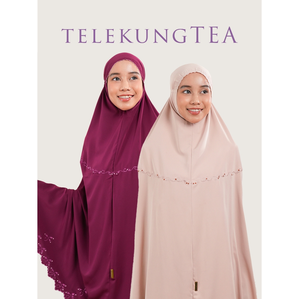 TELEKUNG TEA | DALIA Premium Embroidered Telekung + Gift Box | Shopee ...
