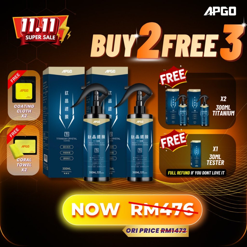 APGO Atomic Titanium Crystal Car Nano Coating (Premium) | Shopee Malaysia