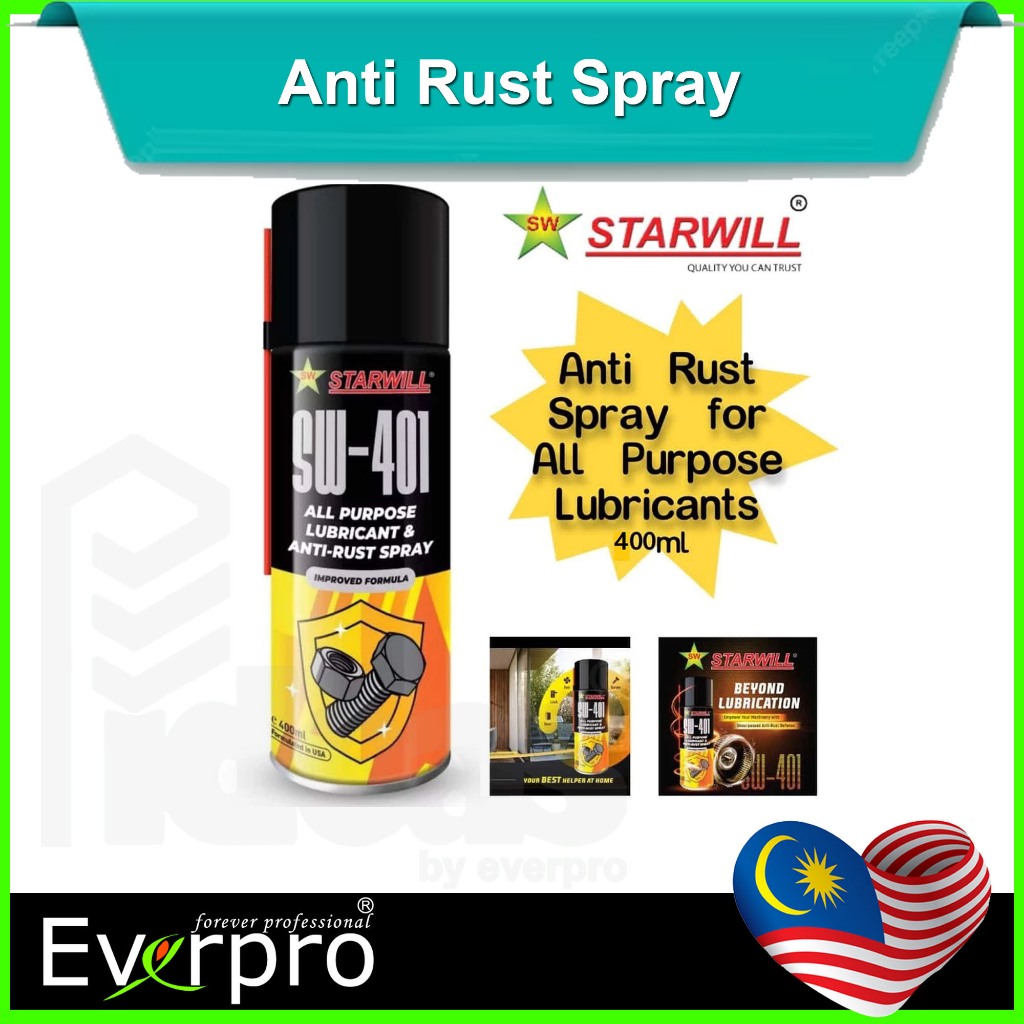Anti Rust Penetrant & Lubricant Spray 400ML | Shopee Malaysia
