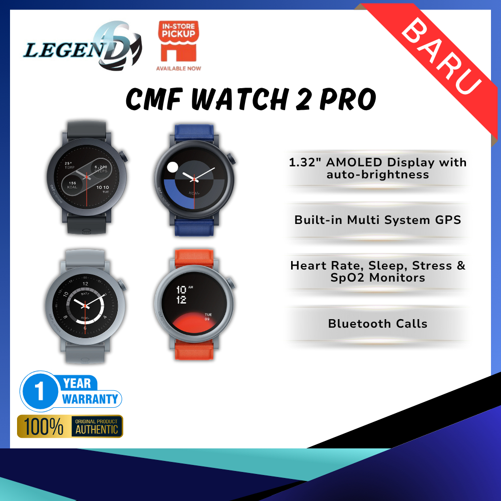 CMF Watch Pro 2 Original Smartwatch | 1.32" AMOLED Display | Built in ...
