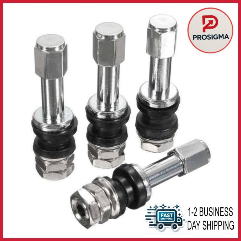 Car Auto Stainless Steel Clamp-In Tubeless Tyre Wheel Valves(Air Nut ...