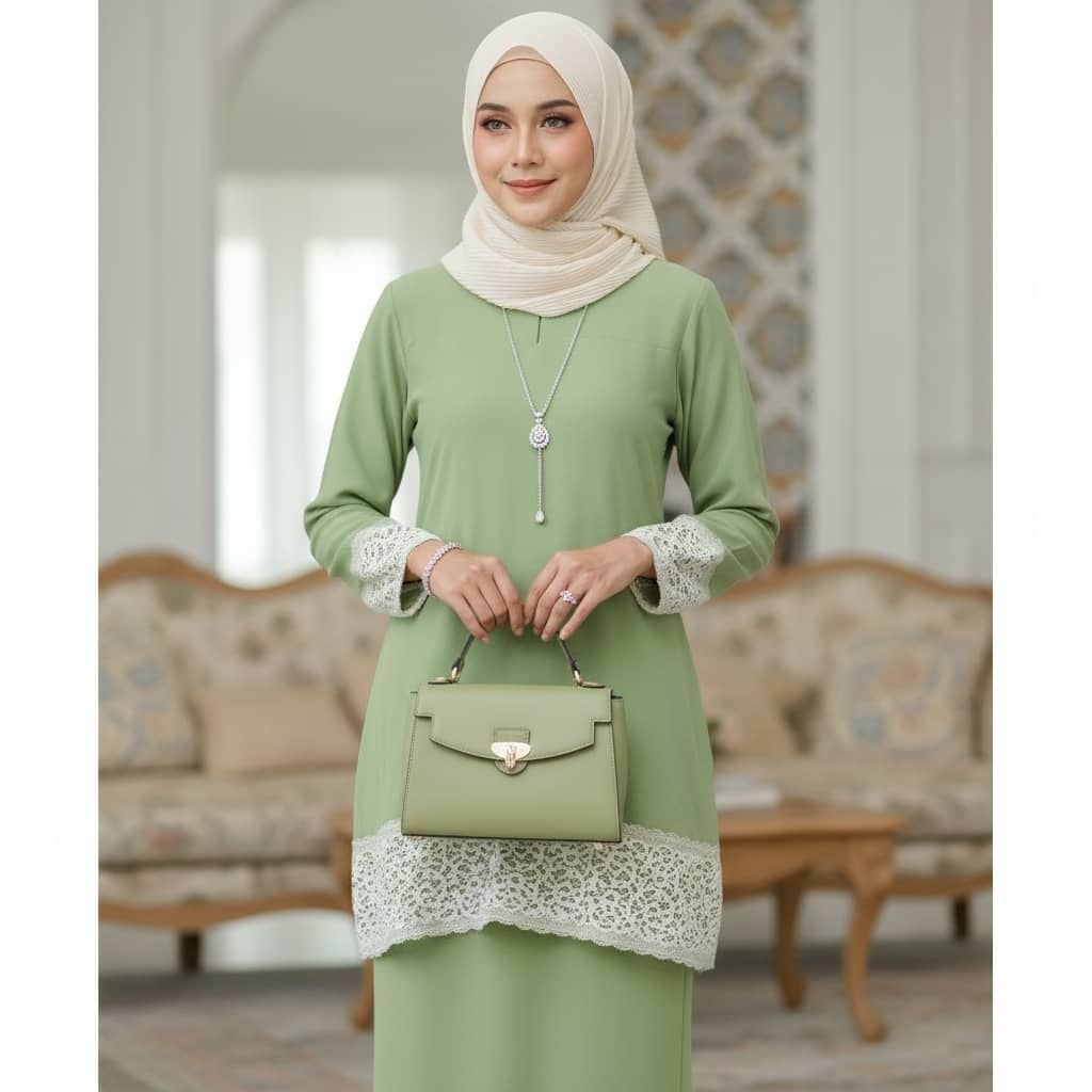 Baju Kurung ( Size L) Stok Barang Terpakai Keadaan Masih Baik | Shopee ...