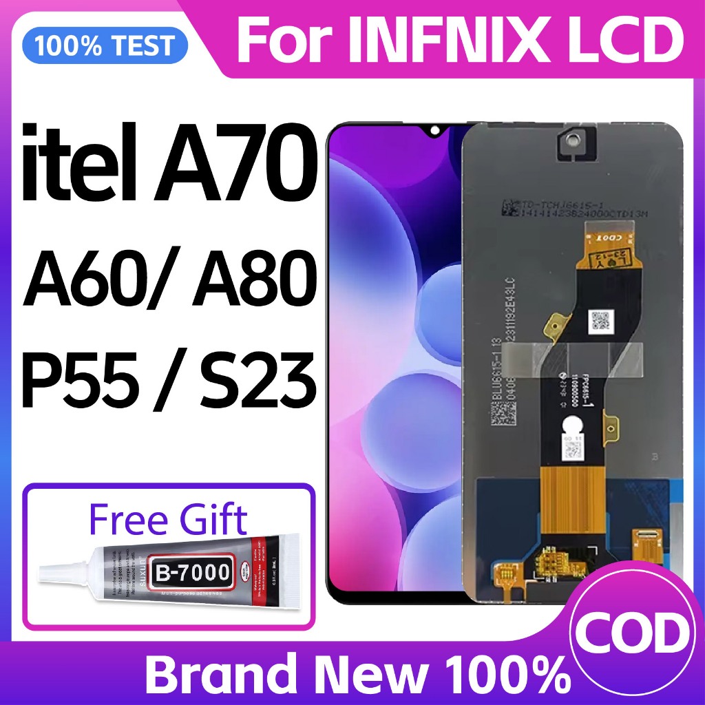 [Brand New] LCD For itel A60 / A70/ A80 / P55 (4G/5G) / S23/ S24 ...
