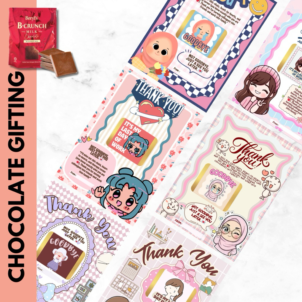 REBENICE 1Pcs Cute & Girly Farewell Chocolate Gift Set Edition Gift ...