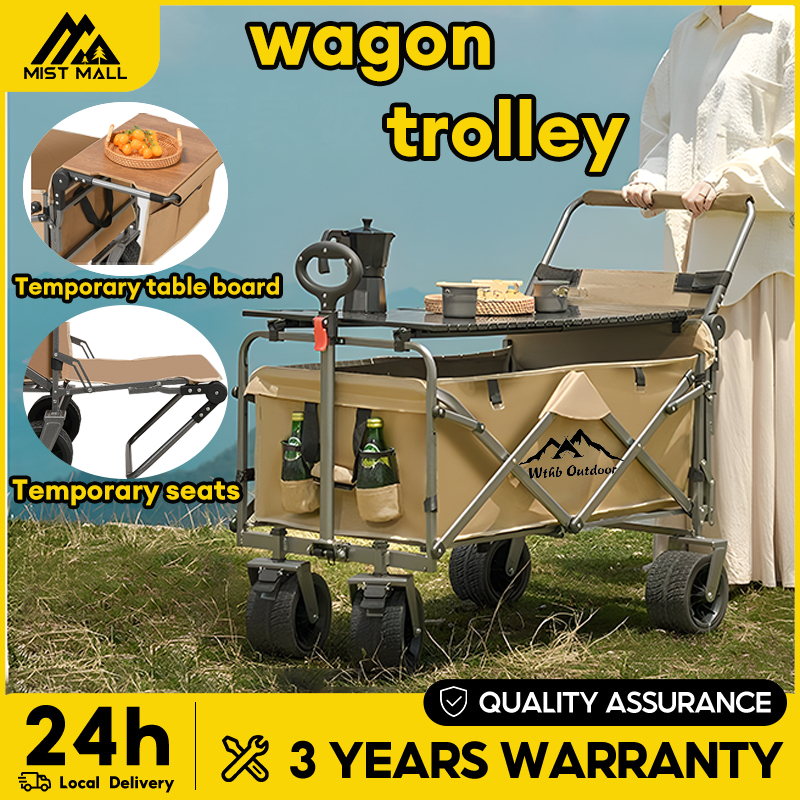 【WTHB】400L Outdoor Wagon Trolley Troli Barang Foldable Cart camping ...