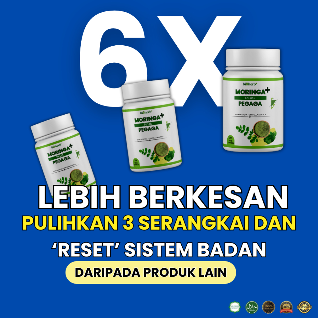 Moringa Pegaga Kapsul By BIOHERB Atasi Darah Tinggi, Kencing Manis ...