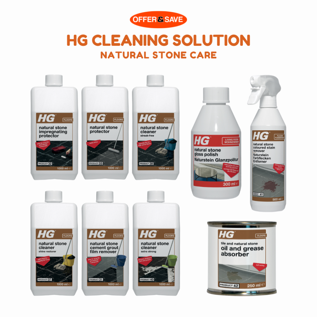 HG Cleaning Solution Natural Stone Care Series Natural Stone Floor ...