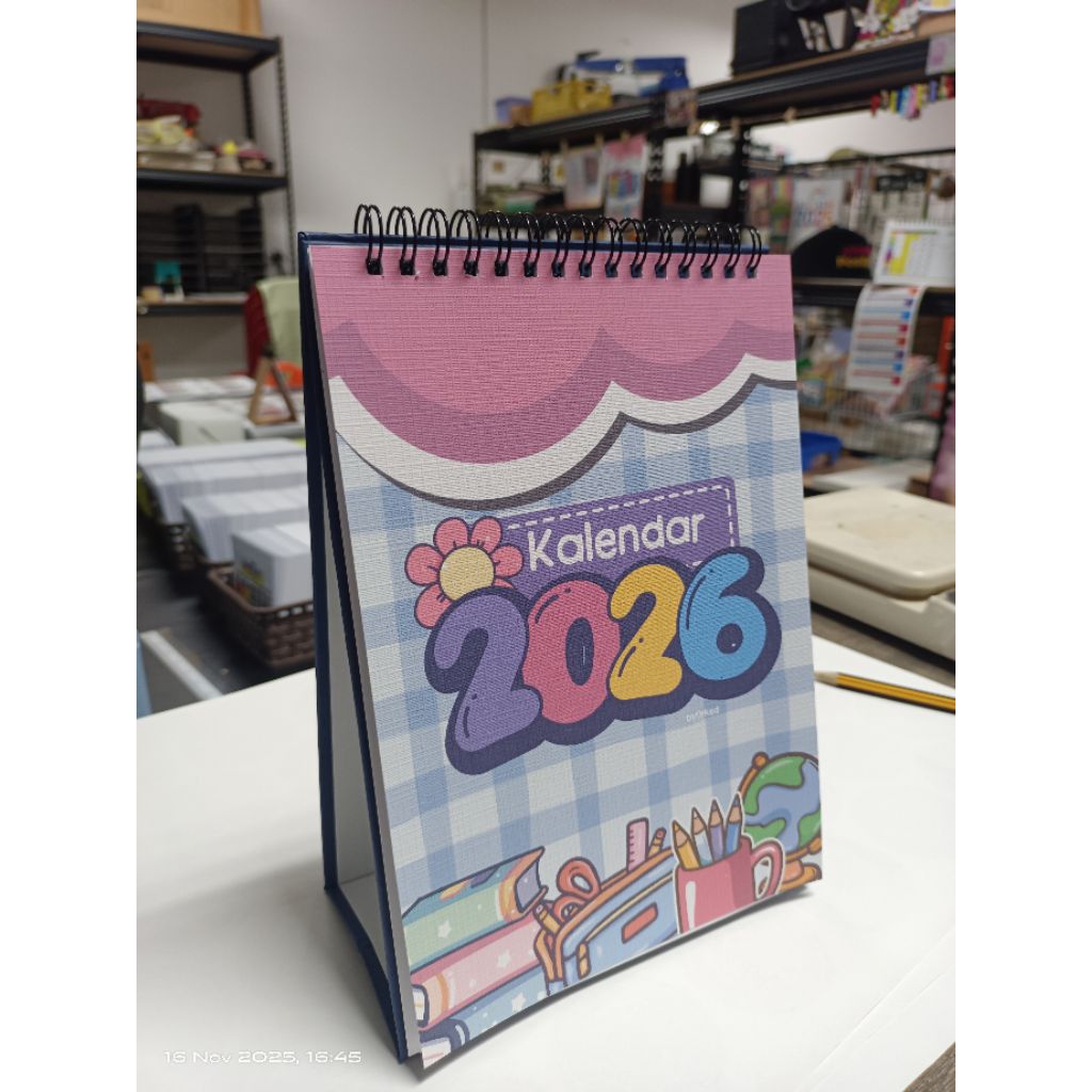 Desktop Calendar 2026 A5 Hard Stand | Shopee Malaysia
