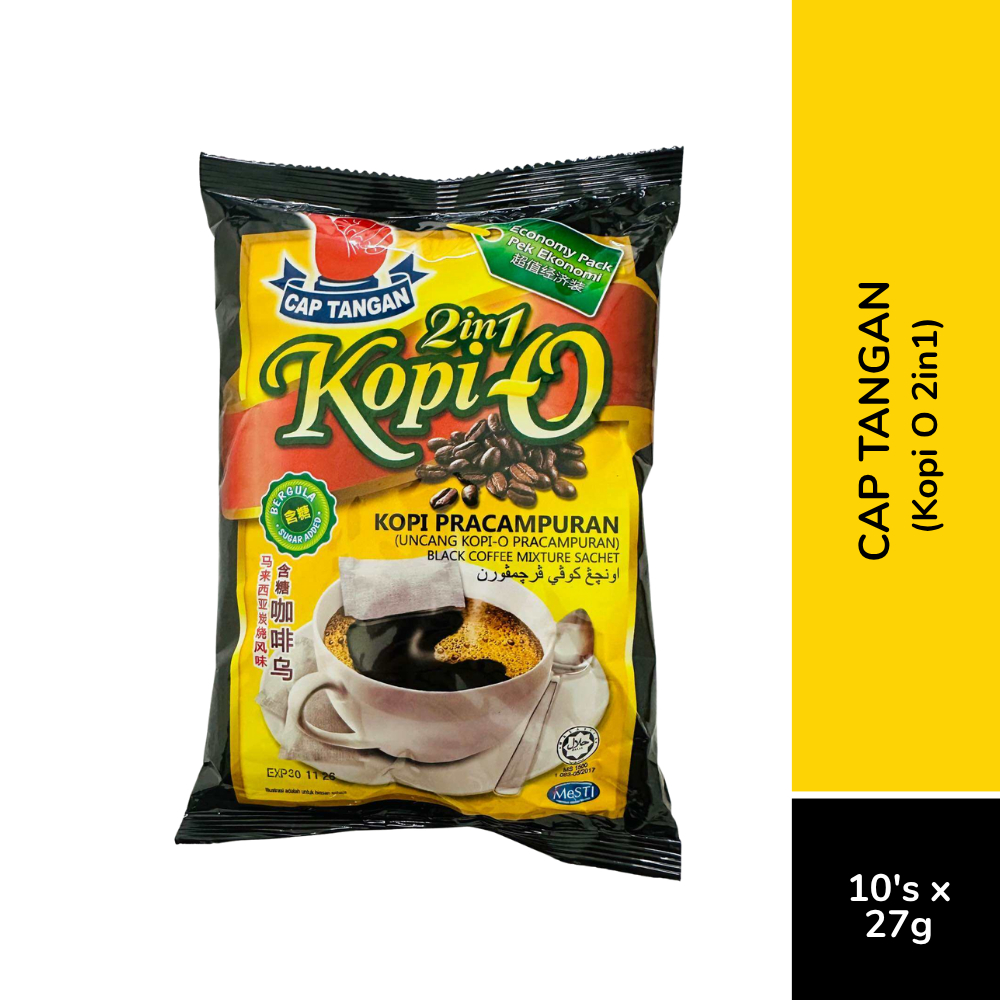Cap Tangan Black Coffee 2 IN 1 Kopi-O - 27g x 10's | Shopee Malaysia