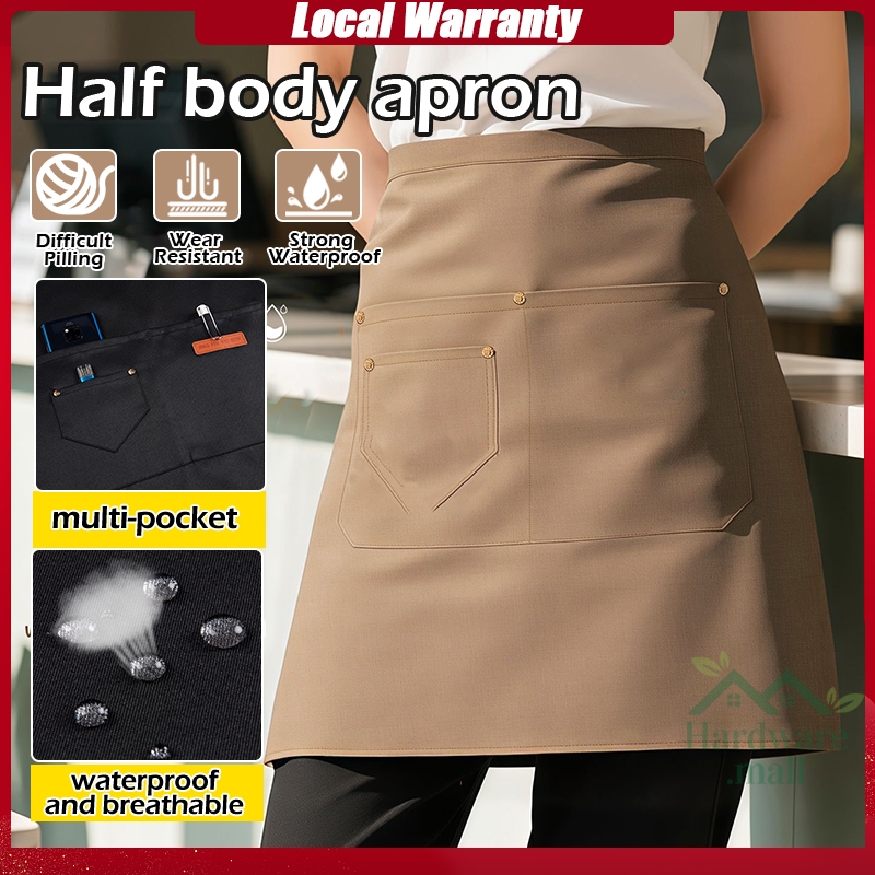 Half Length Apron Chef Apron Half Body Coffee Shop Waiter Apron ...