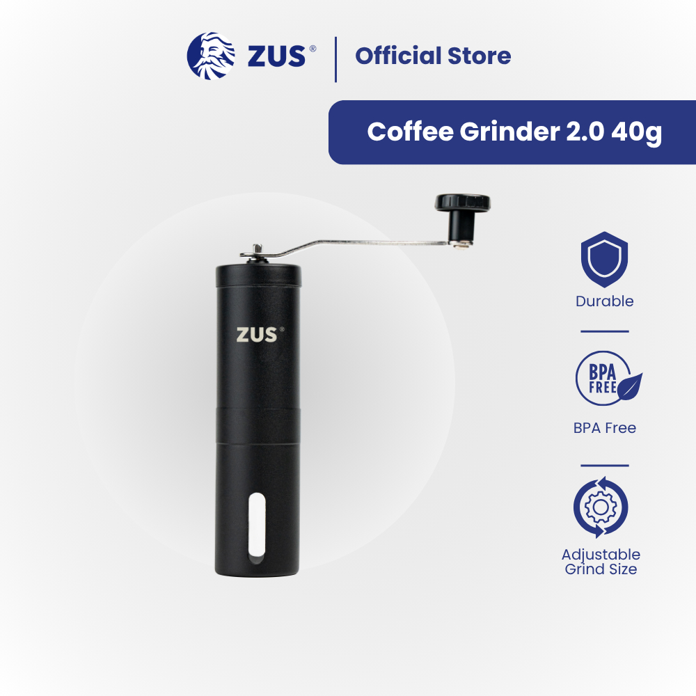 ZUS Coffee Grinder 2.0 40g –Space Black – 1’s | Shopee Malaysia