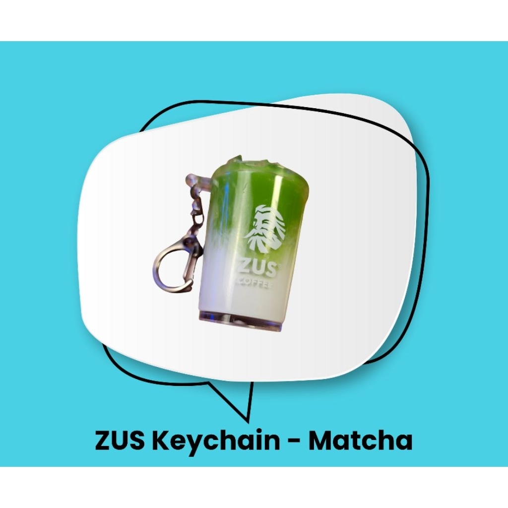 ZUS Miniature Keychain - Matcha Limited Edition | Shopee Malaysia