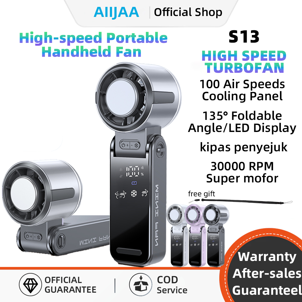 【COD】Mini Handheld Fan Portable High Speed Cooling Fan Kipas Mini Lipat ...