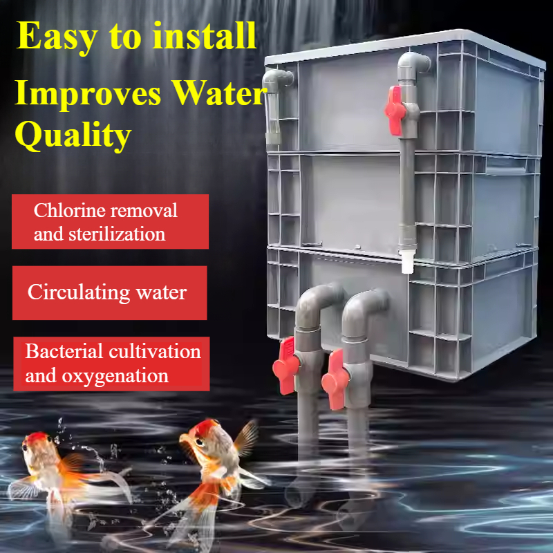 Aquarium turnover box filter box fish pond filtrationcirculation system ...