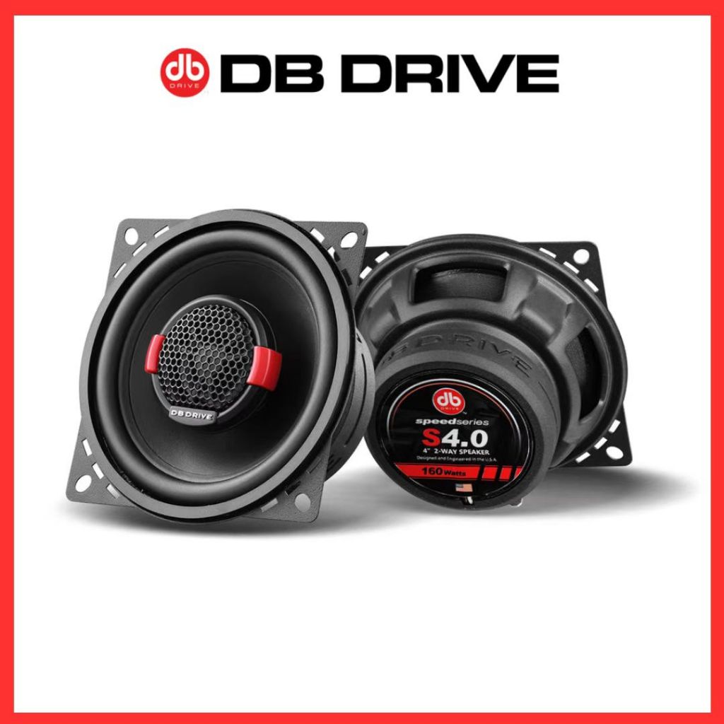 DB Drive S4.0 4" 2-Way Coaxial Car Speaker | Speaker Kereta Audio ...