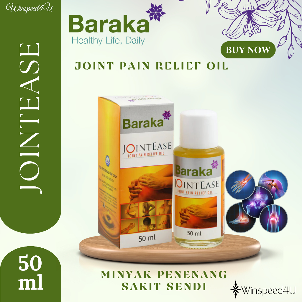 BARAKA JOINTEASE PAIN RELIEF OIL 50ML SRI LANKA / FOR PAIN & DISCOMFORT ...